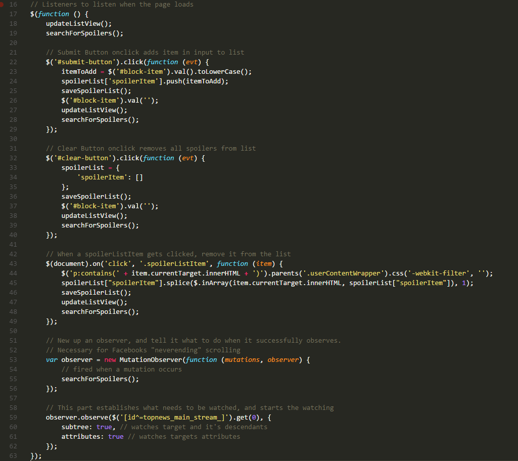 Spoiler-Blocking on Facebook: How to Write a Simple Chrome Extension ...
